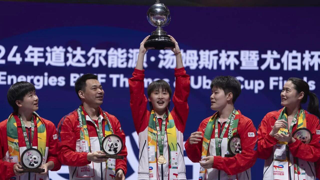 China claims 16th Uber Cup title after beating Indonesia